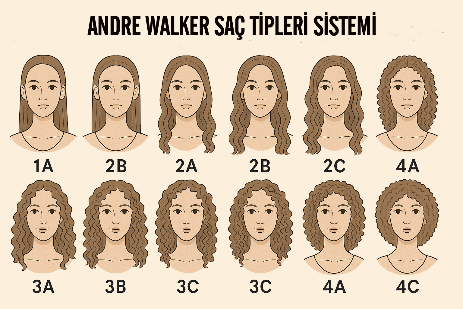 Andre Walker Saç Tipleri Sistemi - hairist.com.tr